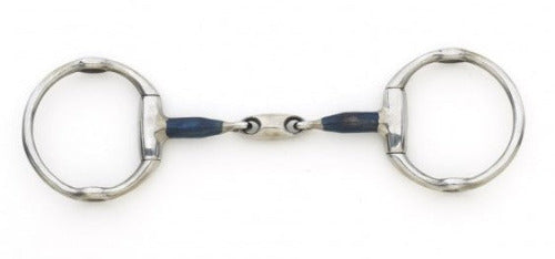 Centaur Blue Steel Oval Peanut Cheltenham Gag Bit - The Carousel Horse